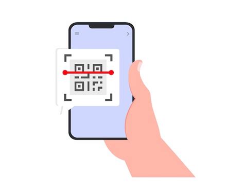 Premium Vector Hand Holding A Phone And Scanning Qr Code For Online