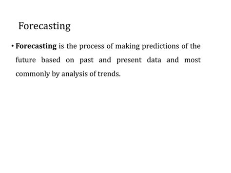 Forecasting Models Pptx