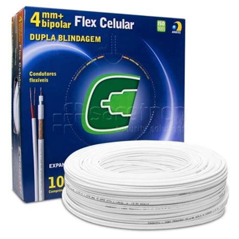 Cabo Coaxial 4mm C Alimentacao Dupla Blindado Hibrido Gp Cabos