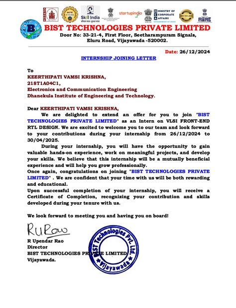 Excited To Share That Im Starting My Internship As A Vlsi Front End