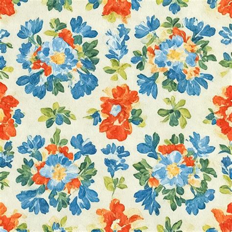 Premium Ai Image Seamless Patterns Of Flowers Repeating Patterns Design