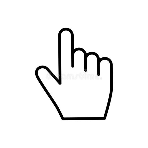 Pointer Cursor Mouse Vector Icon Clicking Cursor Illustration Sign
