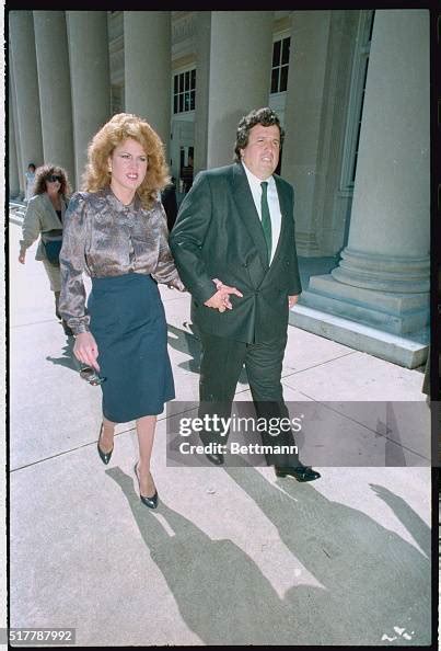 Jessica Hahn Leaves The Federal Courthouse Holding Hands With News