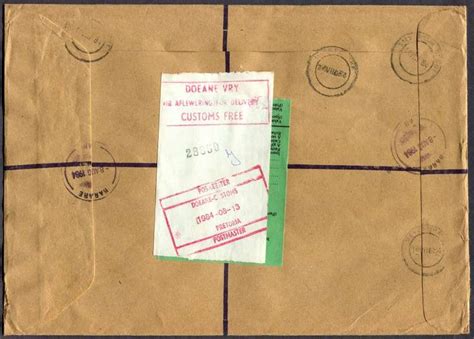 Zimbabwe Rhodesia Nyasaland Zimbabwe Registered Cover 25 X 18cm