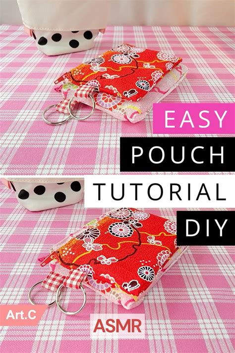 Diy Small Pouch Tutorial With Daiso Fabric
