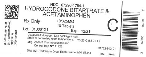 Hydrocodone Apap 10 325