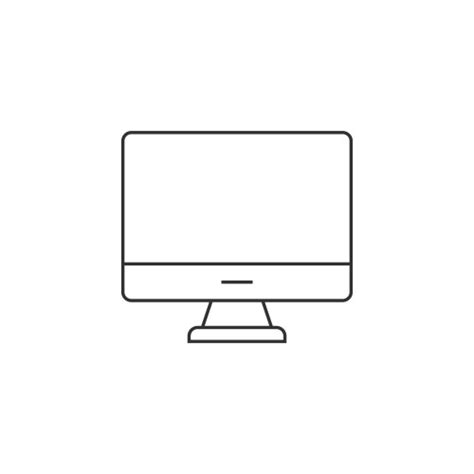 Monitor Line Icon Vector Images Over 130000