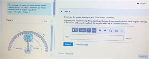 Review The Ring Gear A Rotates Clockwise With An
