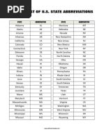 Two Letter State Abbreviations Pdf