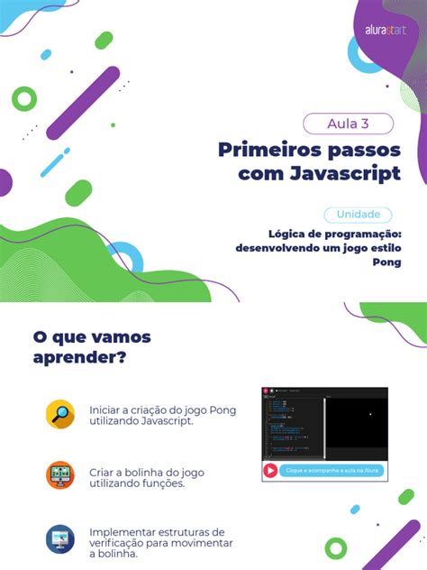 lógica de programação desenvolvendo um jogo estilo pong aula3
