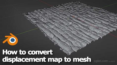 Blender Displacement Map To Mesh