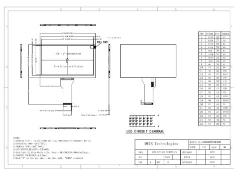 Wholesale Inch RGB Interface TN TFT LCD LN T IC Manufacturer And Supplier Dwin