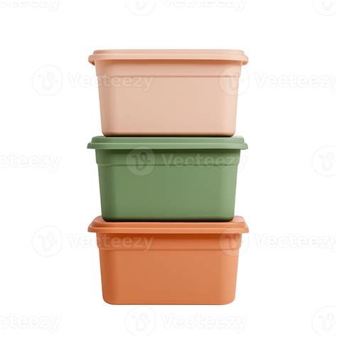 Stacked Colorful Storage Containers For Organizing Home Or Office Items