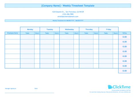 Weekly Time Card Template Free Creative Inspirational Template Examples