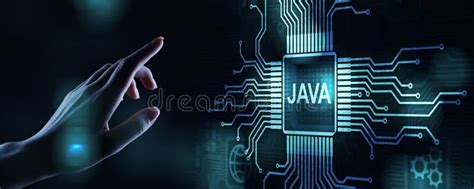 Java Programming Language Application And Web Development Concept On