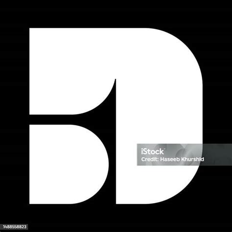 최소한의 Db 로고 호화로운 배경에 Db 편지의 아이콘입니다 Bd 이니셜을 기반으로 한 로고 아이디어 배경에 전문적인 다양한 문자 기호와 Bd 로고 0명에 대한 스톡 벡터