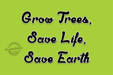 Slogans For Saving Trees Page