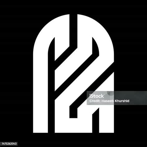 최소한의 Zm 로고 고급 배경에 Mz 편지의 아이콘입니다 Mz 모노그램 이니셜을 기반으로 한 로고 아이디어 전문적인 다양한 문자 기호와 배경에 Zm 로고 0명에 대한 스톡