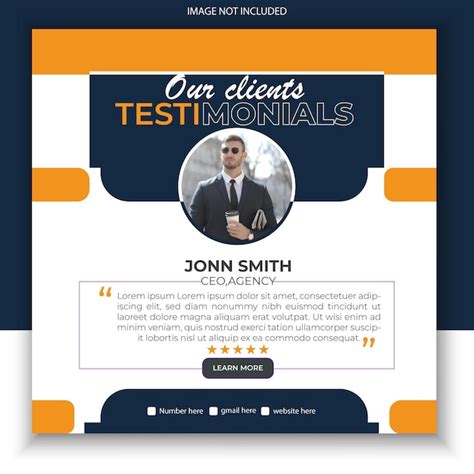 Premium Vector Creative Modern Feedback Testimonial Text Box Border Design