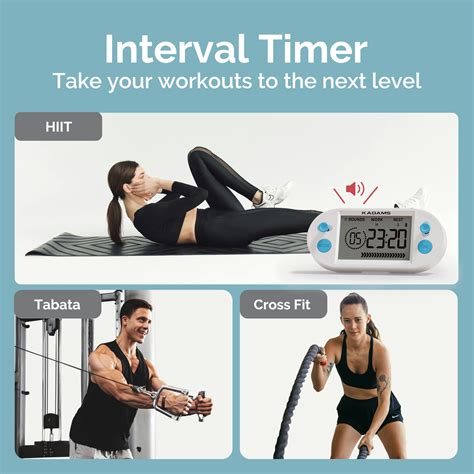 Kadams Pomodoro Productivity Timer Interval Countdown Timer With Magnets And Flip Stand Blue