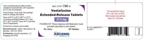 Venlafaxine Er Fda Prescribing Information Side Effects And Uses