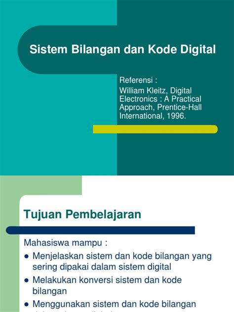 a sistem bilangan dan kode digital pdf