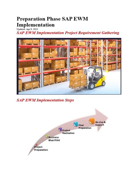 Preparation Phase Sap Ewm Implementation Pdf Business Process Warehouse
