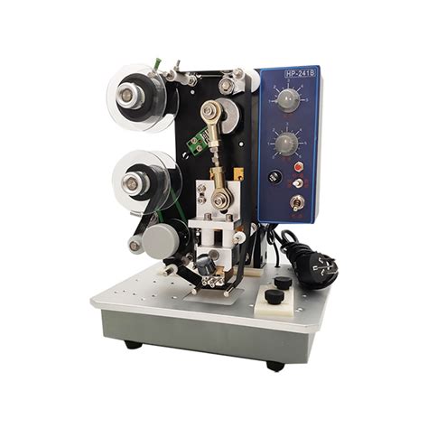 hp241b hot stamp ribbon coding machine for print date number on food pack bag