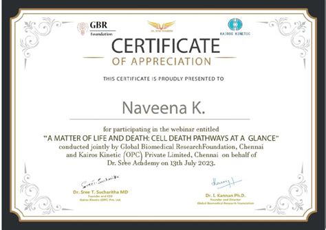 Naveena K On Linkedin Webinar Participation In Gbr Foundation Face