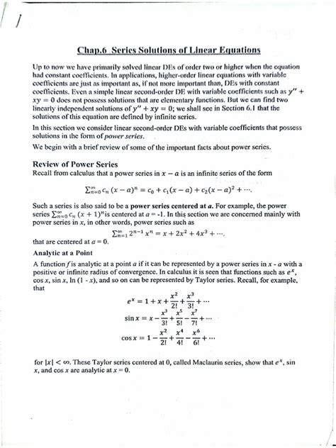 power series pdf