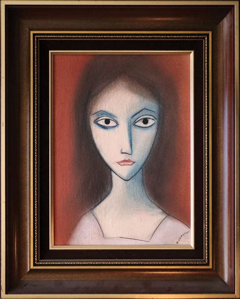 Robert Dickerson 1924 2015 Original Colour Pastel Drawing 36cm X