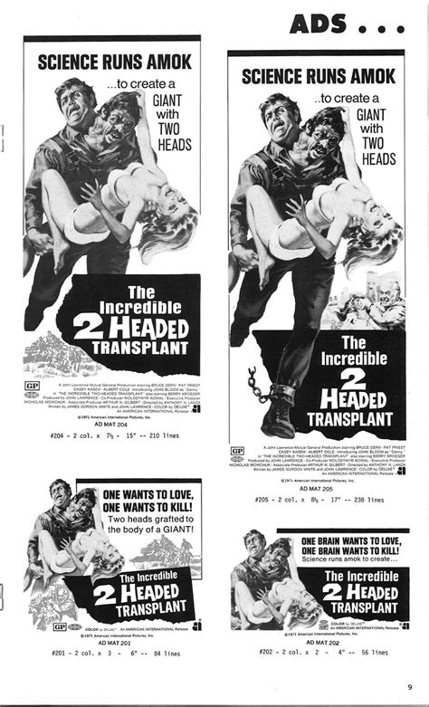 Vintage Pressbooks The Incredible Two Headed Transplant