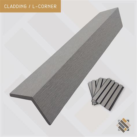 Composite Cladding L Corner Light Grey Techno Composite Decking And Cladding