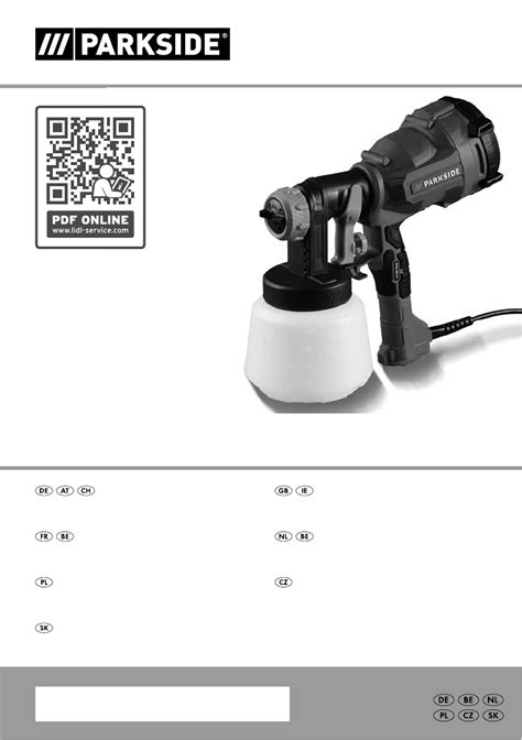 Handleiding Parkside Ian 324133 Verfspuit