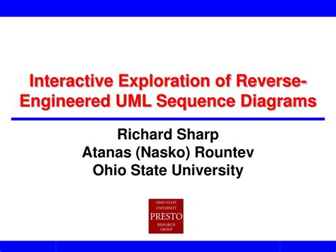 Ppt Interactive Exploration Of Reverse Engineered Uml Sequence