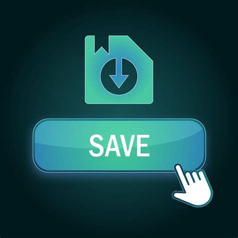 Premium Vector Save Button