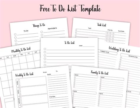 To Do List Templates 60 Free Printable Pdfs