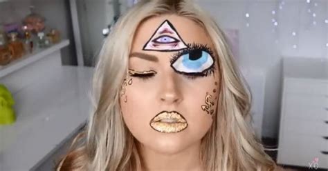 [이슈체크 31] 일루미나티 할로윈 메이크업 동영상 소개 네티즌 역겹다