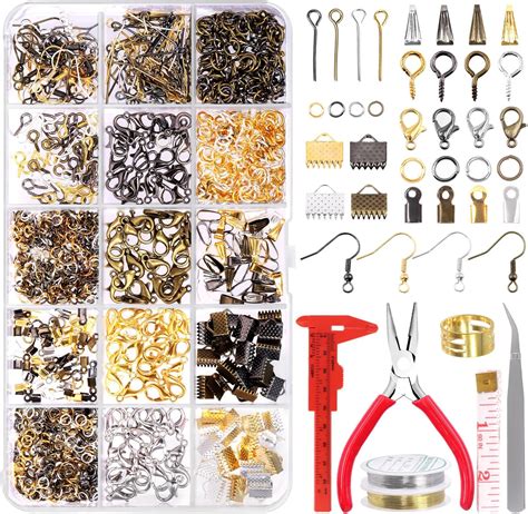 Kit De Fabrication De Bijoux 1960 Pièces Comprenant Des Perles De Bijoux Des Instructions Des