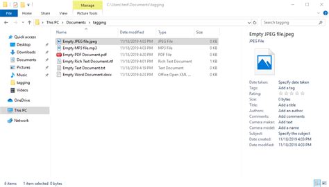 Tagging Files With Windows