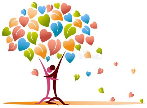 Couple Tree Stock Vector Illustration Of Espousal Girl