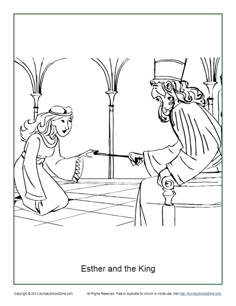 Queen Esther Coloring Pages Queen Esther Coloring Pages