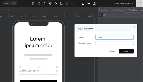 prototype with real user data using justinmind s variables