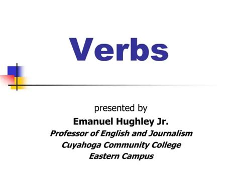 PPT VERBS PowerPoint Presentation Free Download ID