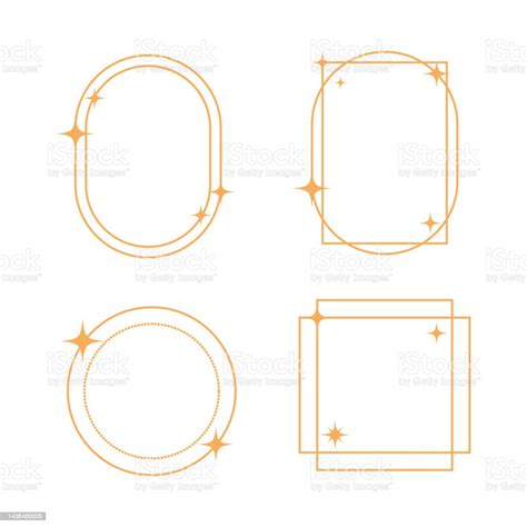 요소 장식 소셜 미디어 게시물에 대한 선형 프레임 및 테두리 디자인 세트 추상 벡터 일러스트 레이 션 단일 이미지에 대한 스톡 벡터 아트 및 기타 이미지 Istock