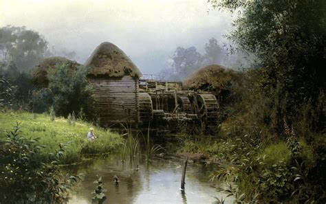 Старая водяная мельница - обои для рабочего стола, картинки, фото