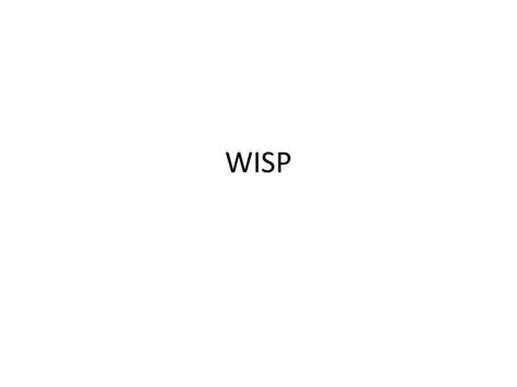 PPT WISP PowerPoint Presentation Free Download ID