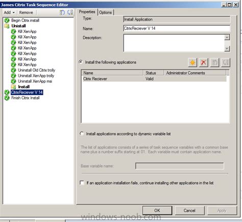 Trying To Install Software Via Task Sequence Configuration Manager 2012 Windows