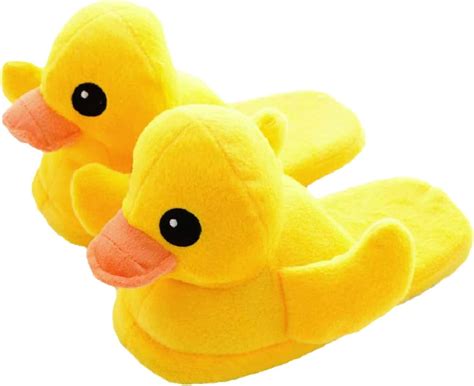Duck Slippers Yellow Duck Plush Cotton Slippers Household Shoes