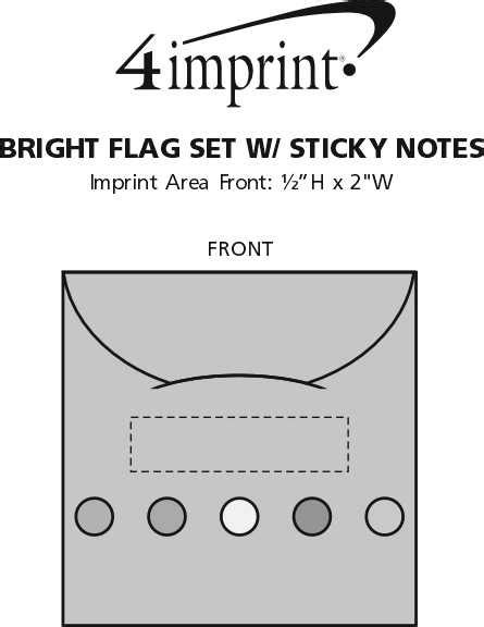 4imprint Com Bright Flag Set With Adhesive Notes 107781